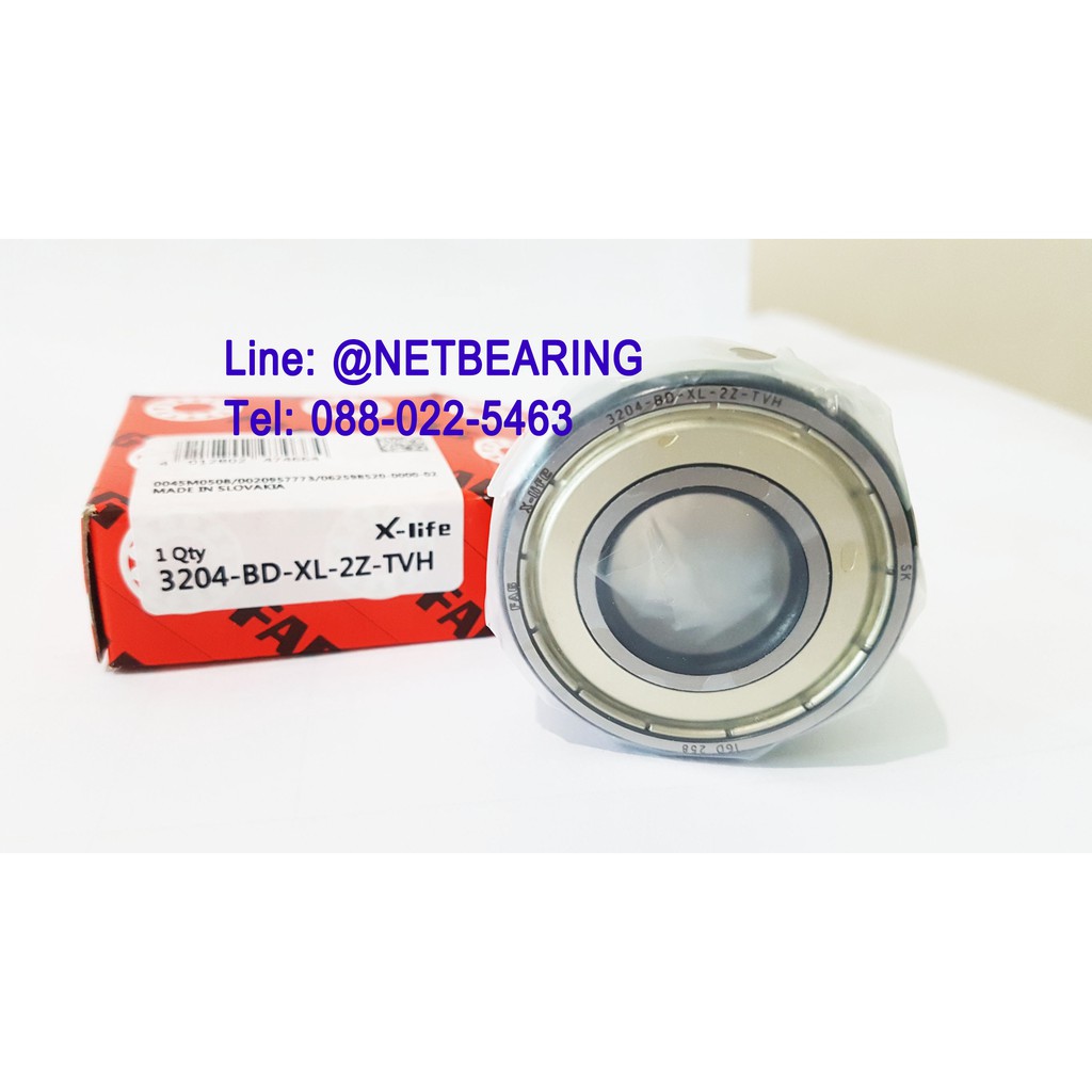 Bearing No. 3204-BD-XL-2Z-TVH Brand FAG ตลับลูกปืนเบอร์ 3204-BD-XL-2Z-TVH ยี่ห้อ FAG - N.E.T ...